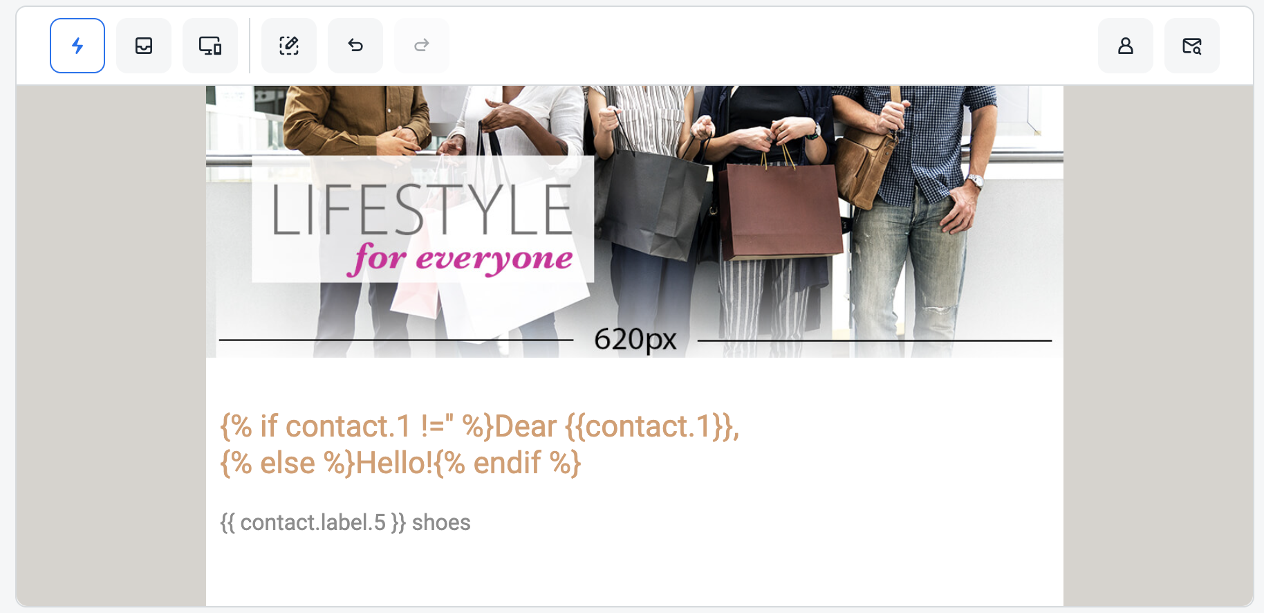 Contact database data (personalization placeholders) – Emarsys ESL