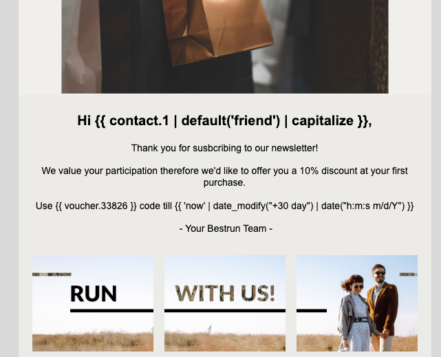 Date formatting examples – Emarsys ESL