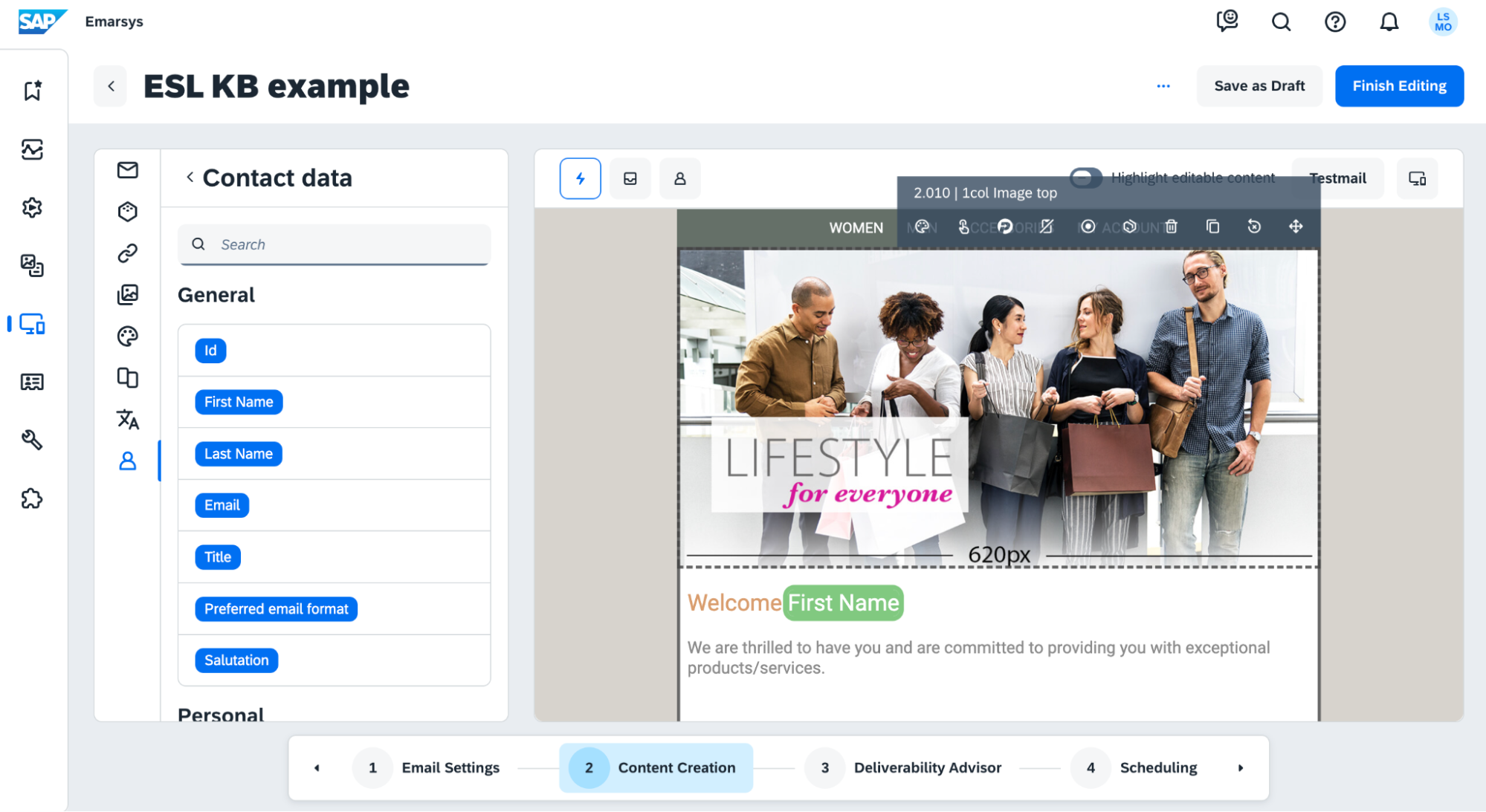 Tokens – Emarsys ESL